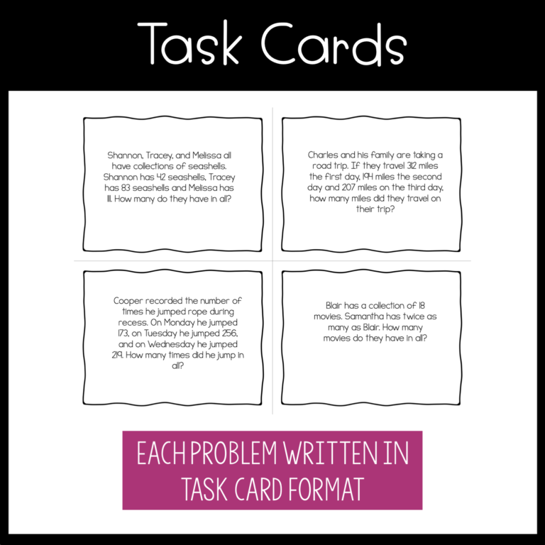 Developing critical thinking skills with multi-step word problems