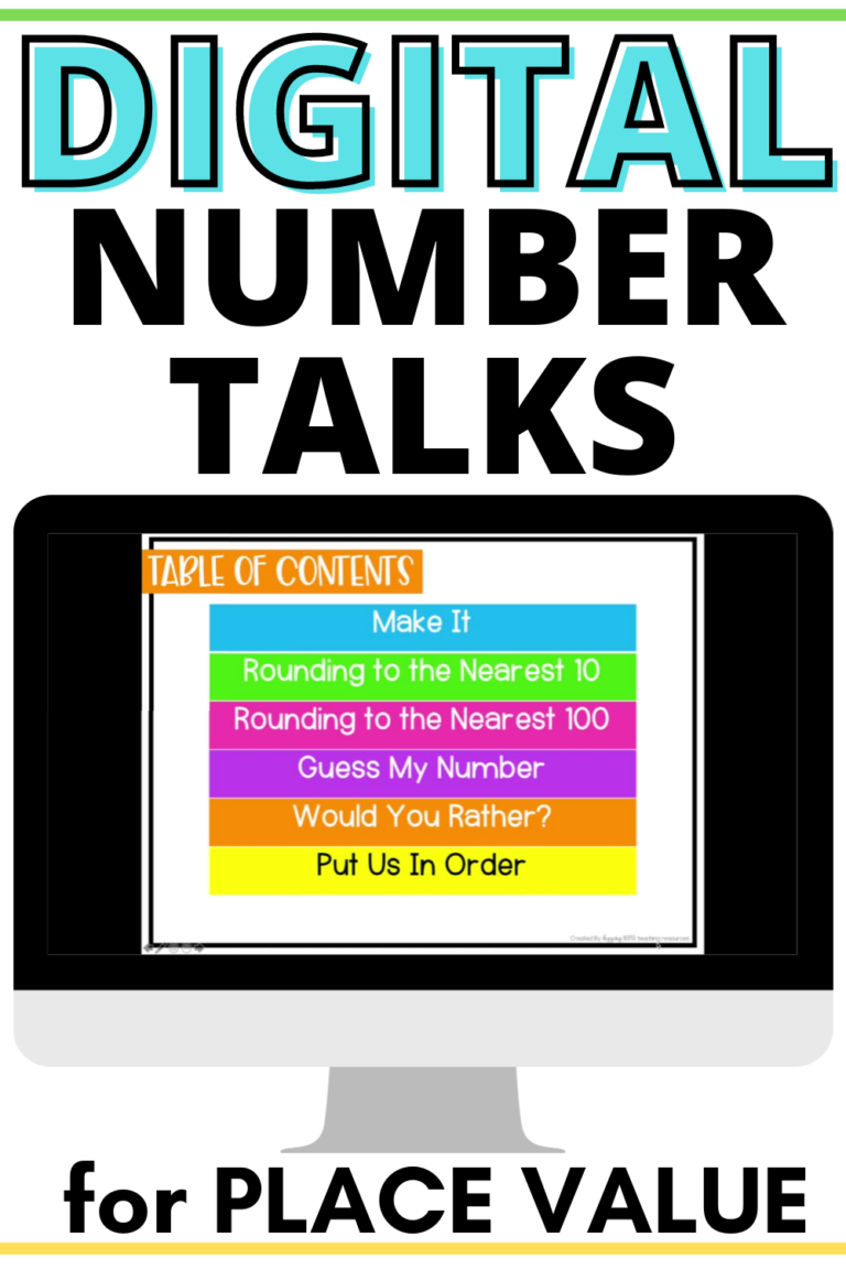 Place Value Digital Number Talks