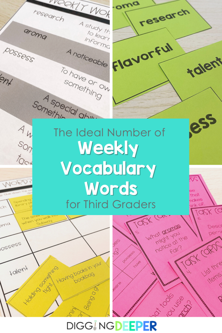 The Ideal Number of Weekly Vocabulary Words for Third Graders